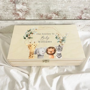 Baby Shower Box, Personalised Pregnancy Keepsake Box, Keepsake for ...