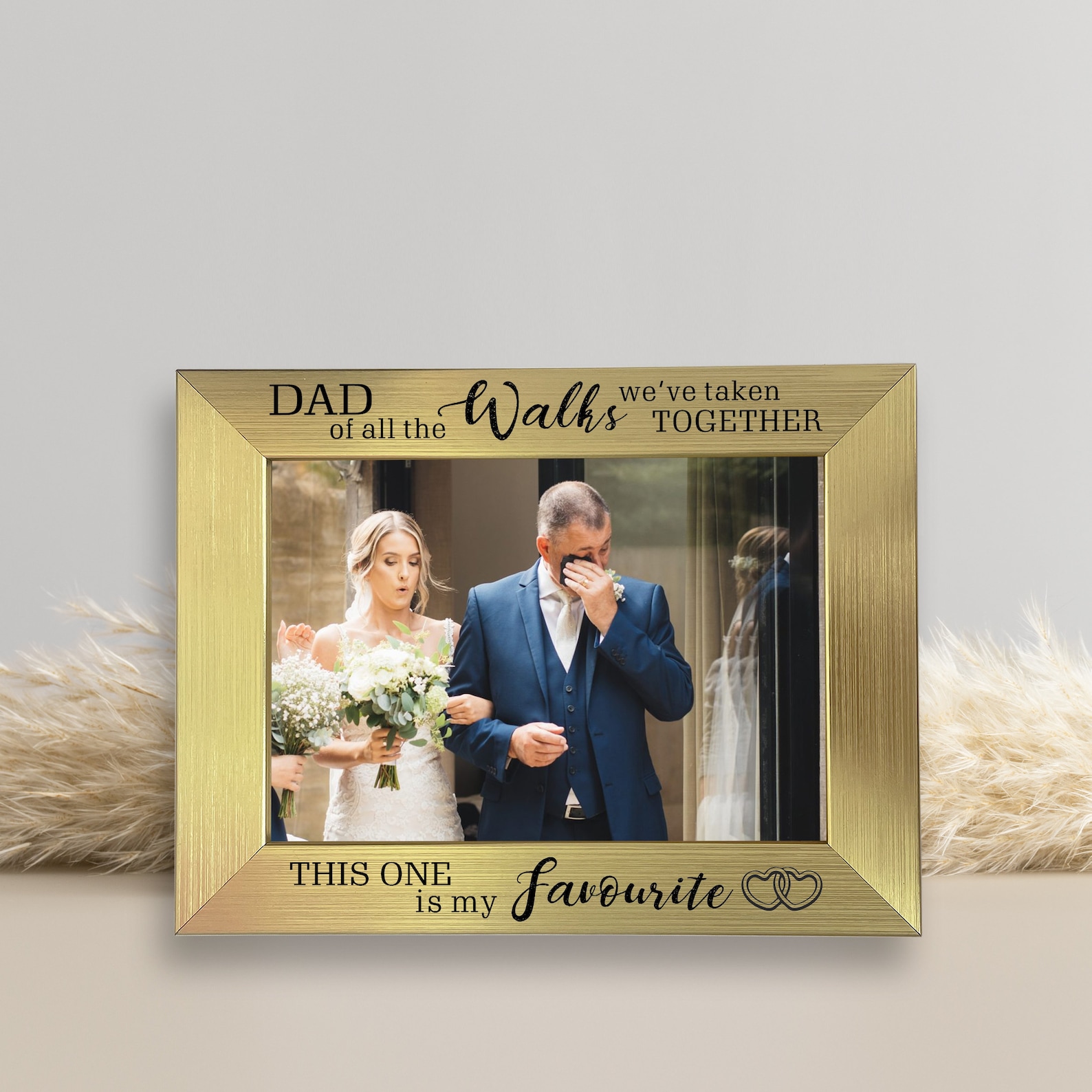 Father of the Bride Gift Wedding Photo Frame 6 X 4, 7 X 5, 8 X 6, Laser ...