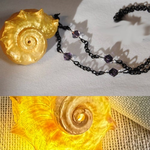 Ursula Sea Witch Gold Sea Shell Necklace GK Replica Once - Etsy