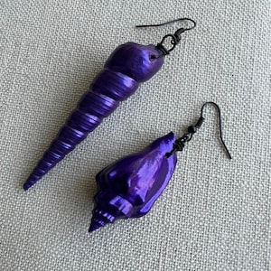 Ursula Earrings Real Shell Earrings, Sea Witch Earrings, Ursula Shell Earrings, Cosplay Jewelry ...