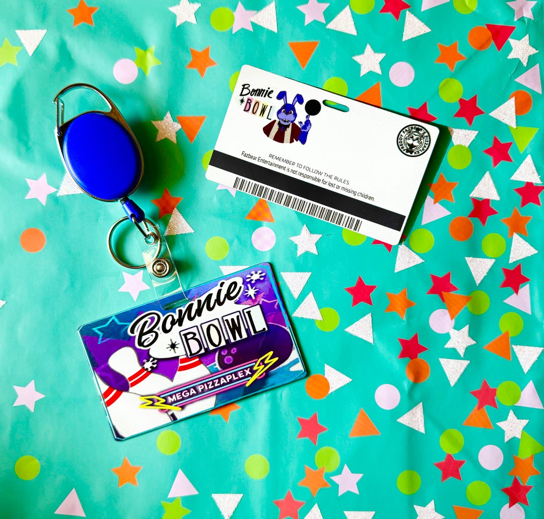 Five Nights at Freddys Security Breach Bonnie Bowl Badge FNAF Badge ...