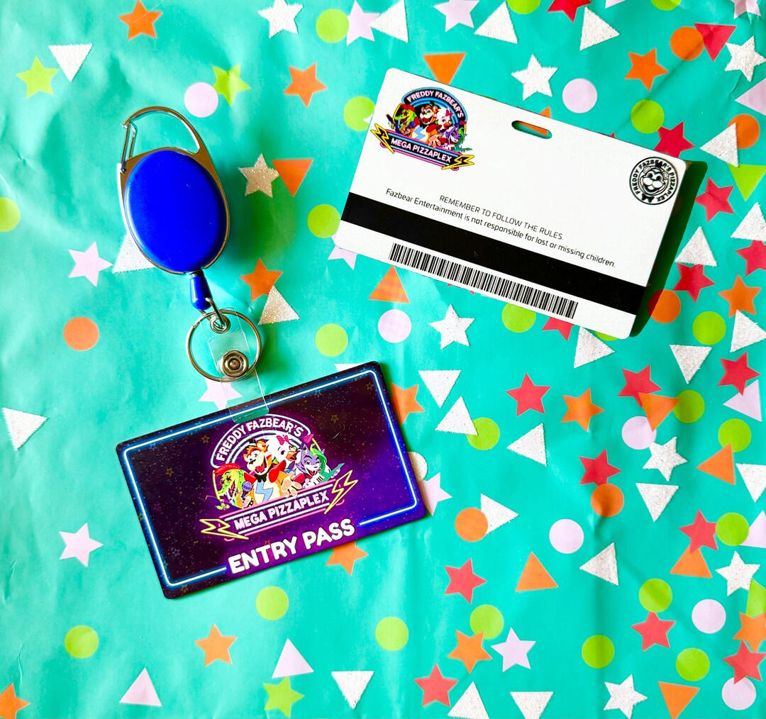 Five Nights at Freddys Security Breach Entry Pass FNAF Badge, Security ...