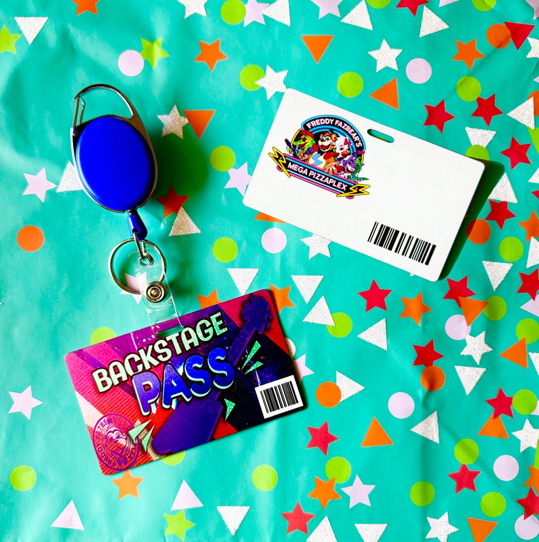 Five Nights at Freddys Security Breach Backstage Pass FNAF Badge ...