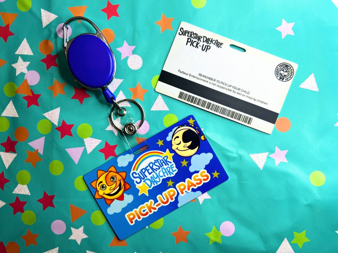 Five Nights at Freddys Security Breach Superstar Daycare Pick-up Pass ...