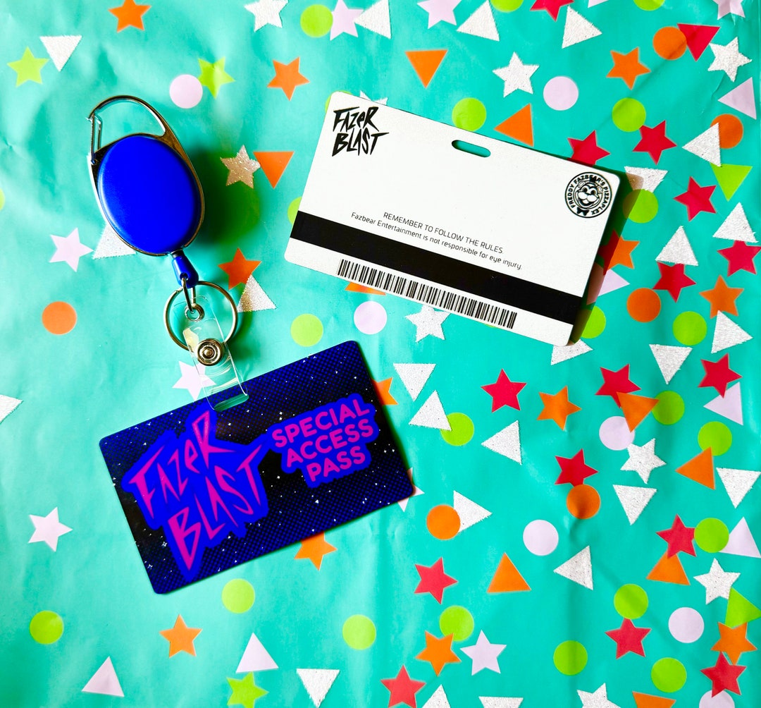 Five Nights at Freddys Security Breach Fazer Blast Pass FNAF Badge ...