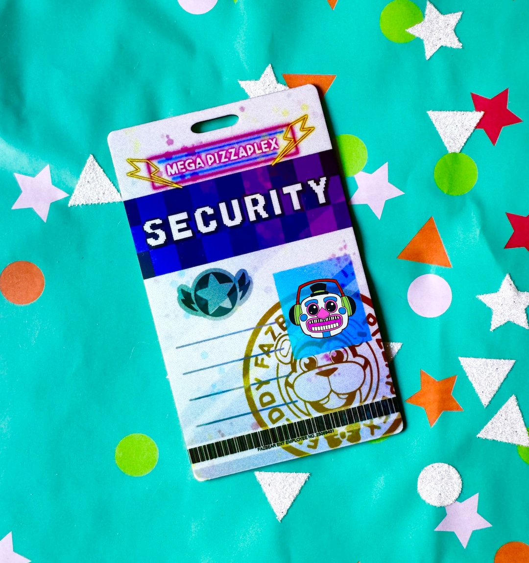 Five Nights at Freddys Personalized Security Breach Badge FNAF Badge ...