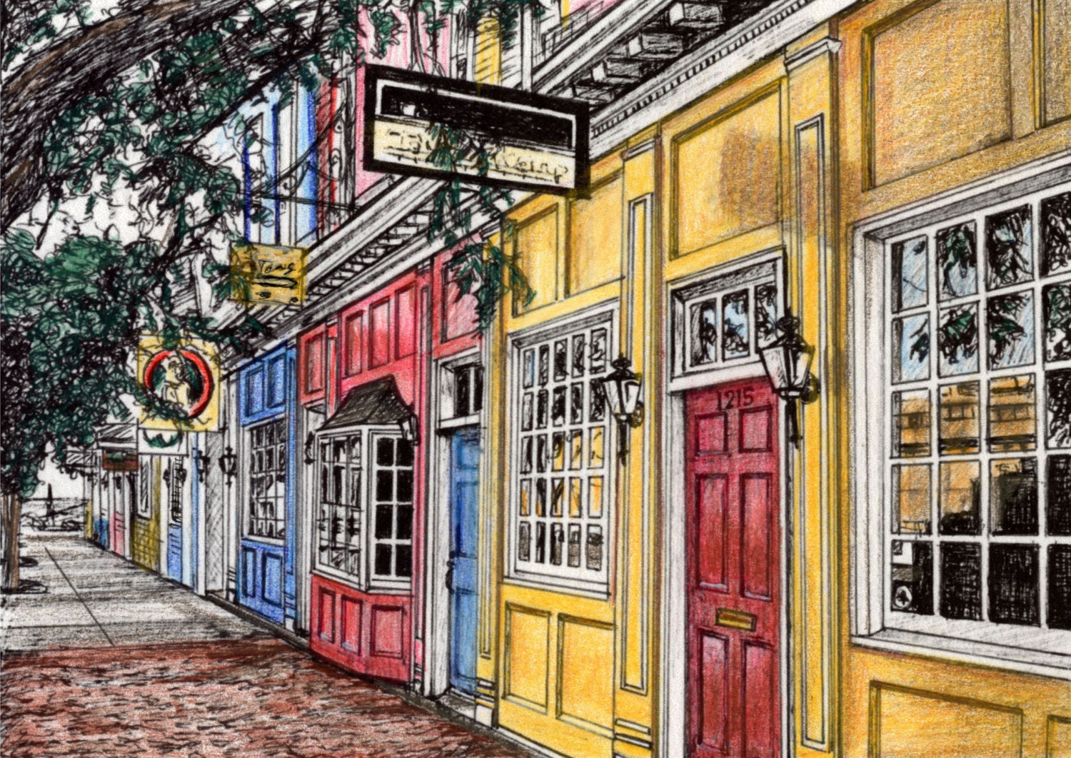 Pen and Ink Print Main St, Richmond, Va - Etsy