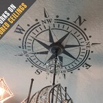 Ceiling Decal Chandelier Medalion Compass Rose WALL DECAL | Etsy