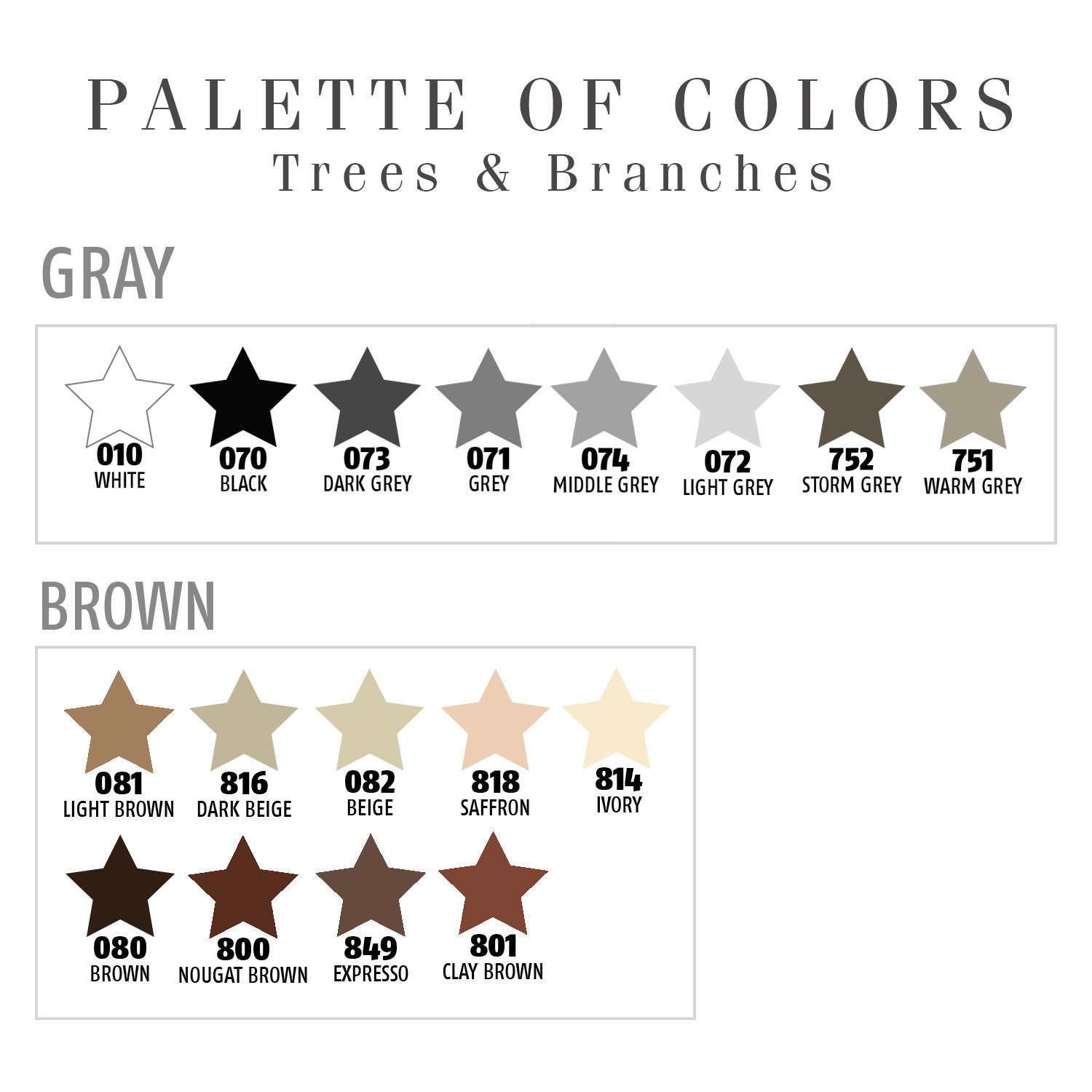 Woodland Nursery Décor 6 Trees Forest CUTE BABY 15 Baby | Etsy