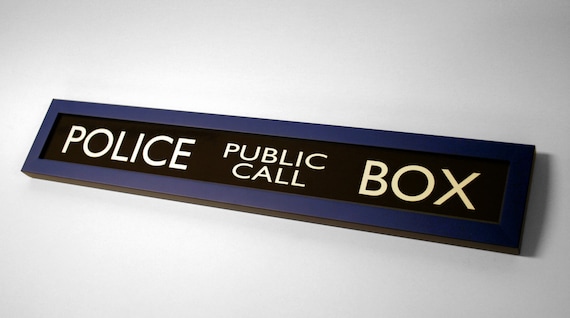 Tardis Police Box Sign