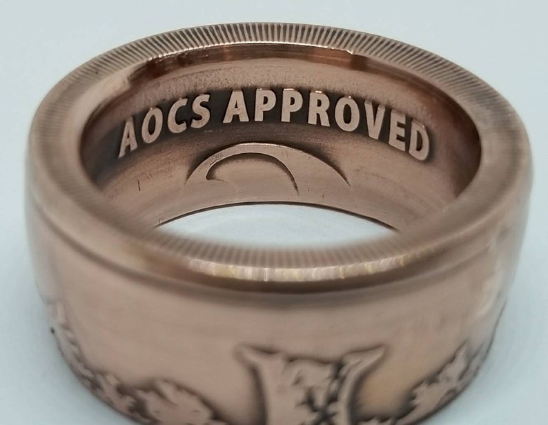 1oz Copper Coin Made Into a Beautiful Ring. - Etsy