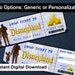 INSTANT DOWNLOAD Disneyland Gift Fake Ticket Printable - Etsy