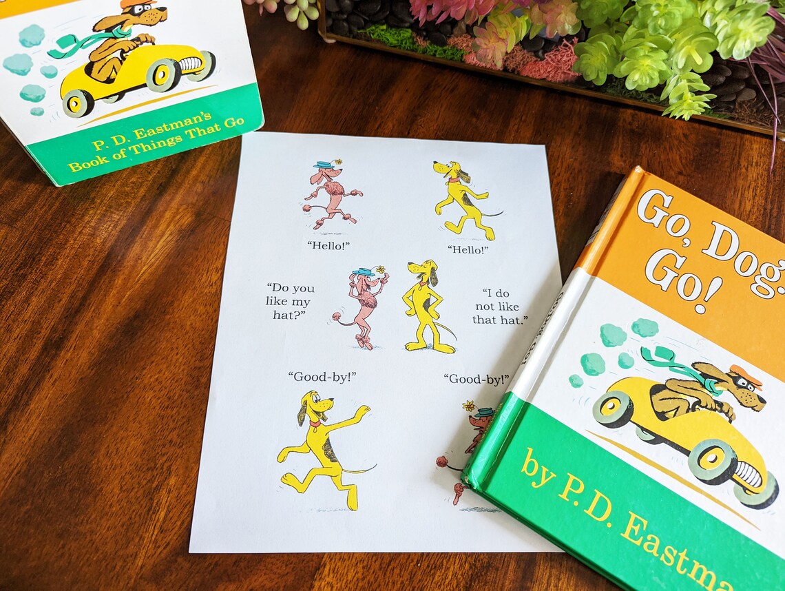 INSTANT DOWNLOAD Go, Dog. Go! Book Hat Page Printable Decoration - Etsy