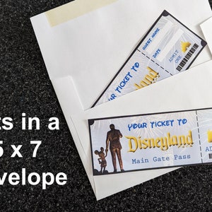 INSTANT DOWNLOAD Disneyland Gift Fake Ticket Printable - Etsy