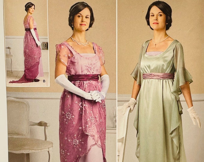 Edwardian Dress Costume Pattern Simplicity 1517 Misses Edwardian Style ...