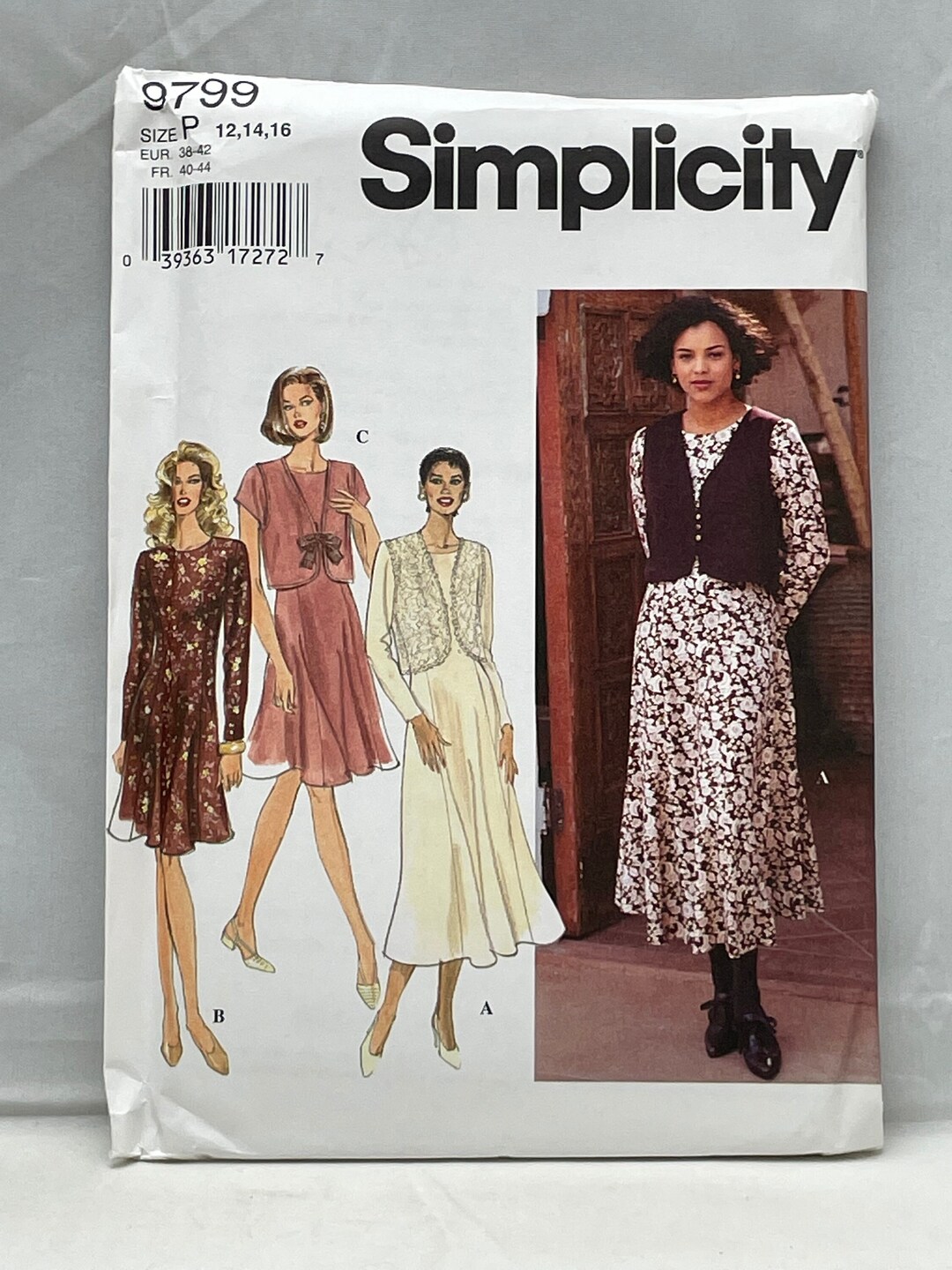 Mother of the Bride Dress Pattern Simplicity 9799 Misses' Sizes 12, 14 ...