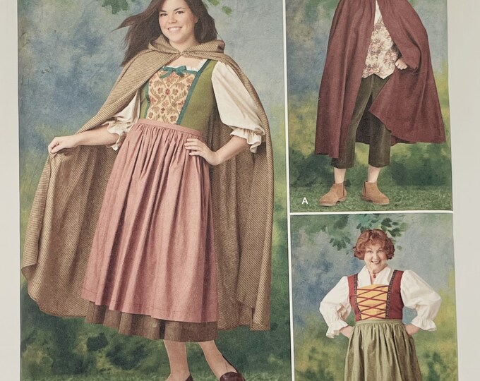 Medieval Costume Pattern for Men and Women Simplicity 1771 Men's and ...