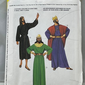 Biblical Costumes Sewing Pattern Mccall's 2339 Mary, Joseph, Prophet ...