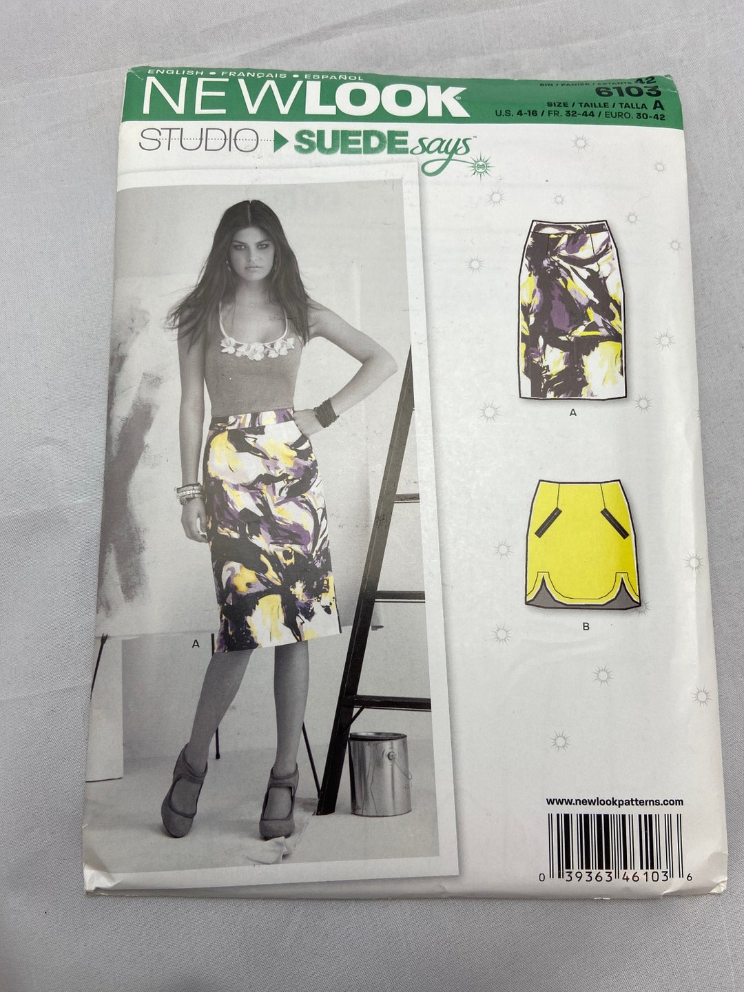 New Look 6102 Ladies Skirt Pattern Sizes 4, 6, 8, 10, 12, 14, and 16 - Etsy