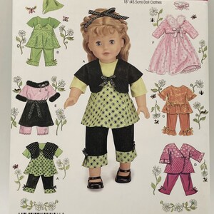 18 Inch Doll Sundress Pattern Simplicity 2458 Fits American Girl Doll ...