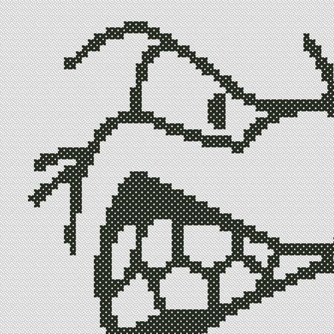 Bulldog Face, Georgia Fans, Counted Cross Stitch Pattern Only PDF - Etsy