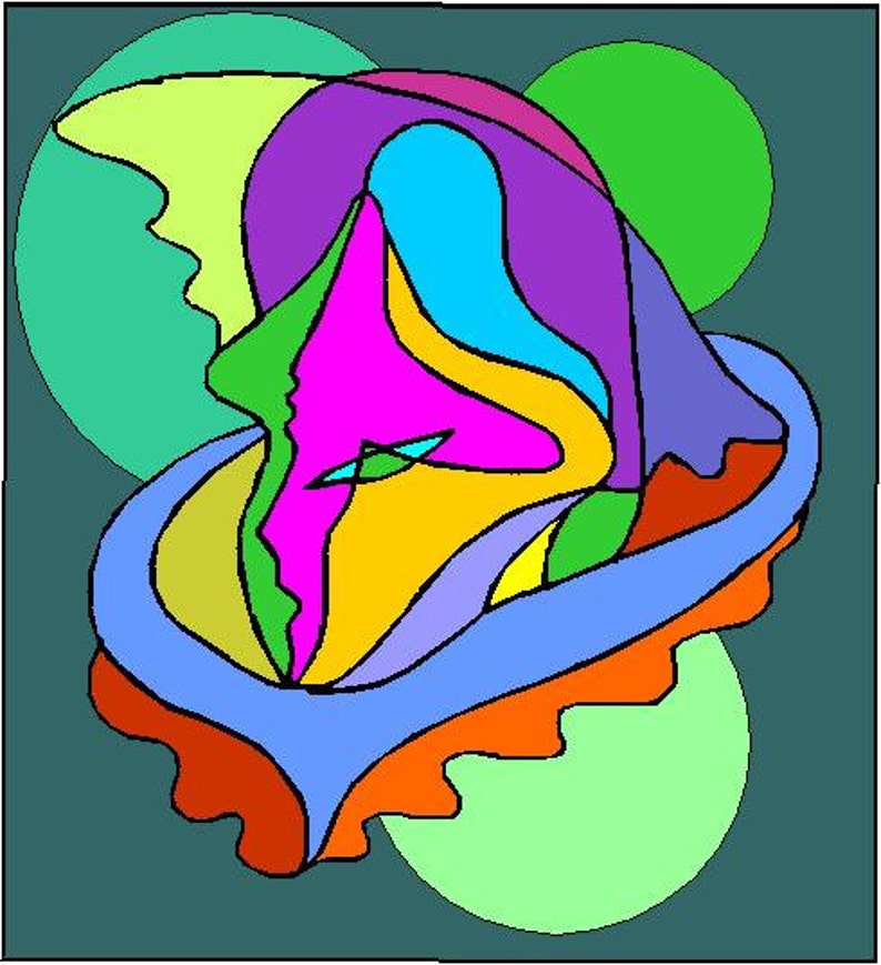 Abstract Curves Counted Cross Stitch Pattern PDF: - Etsy