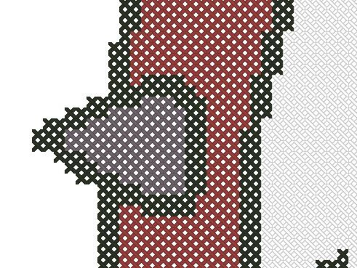 Bulldog Face, Georgia Fans, Counted Cross Stitch Pattern Only PDF #dog ...