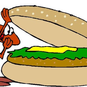 The Ant and Cheeseburger Counted Cross Stitch Pattern PDF: - Etsy