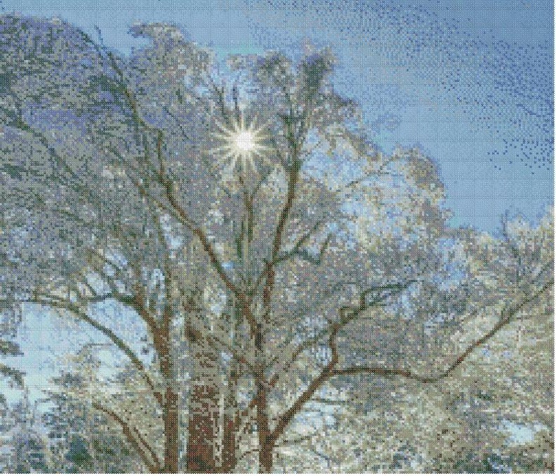 Sunny Winter Counted Cross Stitch Pattern Only PDF: - Etsy