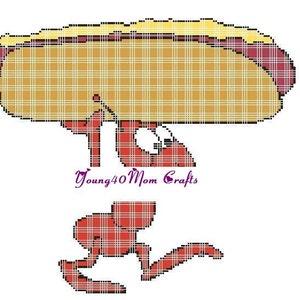 Ant Carrying Hotdog Counted Cross Stitch Pattern Only PDF: - Etsy