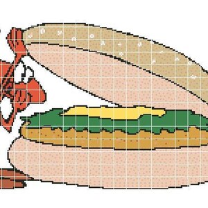 The Ant and Cheeseburger Counted Cross Stitch Pattern PDF: - Etsy