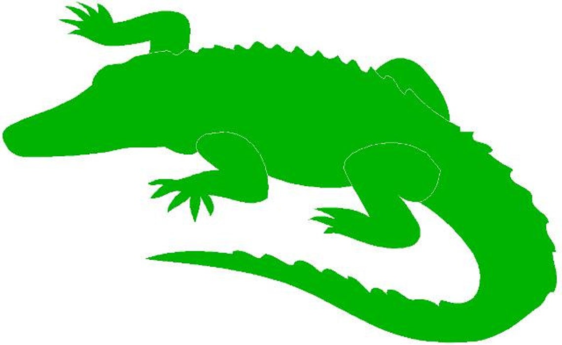 Gator Silhouette Counted Cross Stitch Pattern PDF: - Etsy
