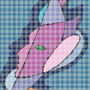 Abstract Face Counted Cross Stitch Pattern PDF: - Etsy