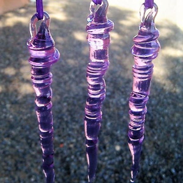 Lampwork Icicles - Etsy