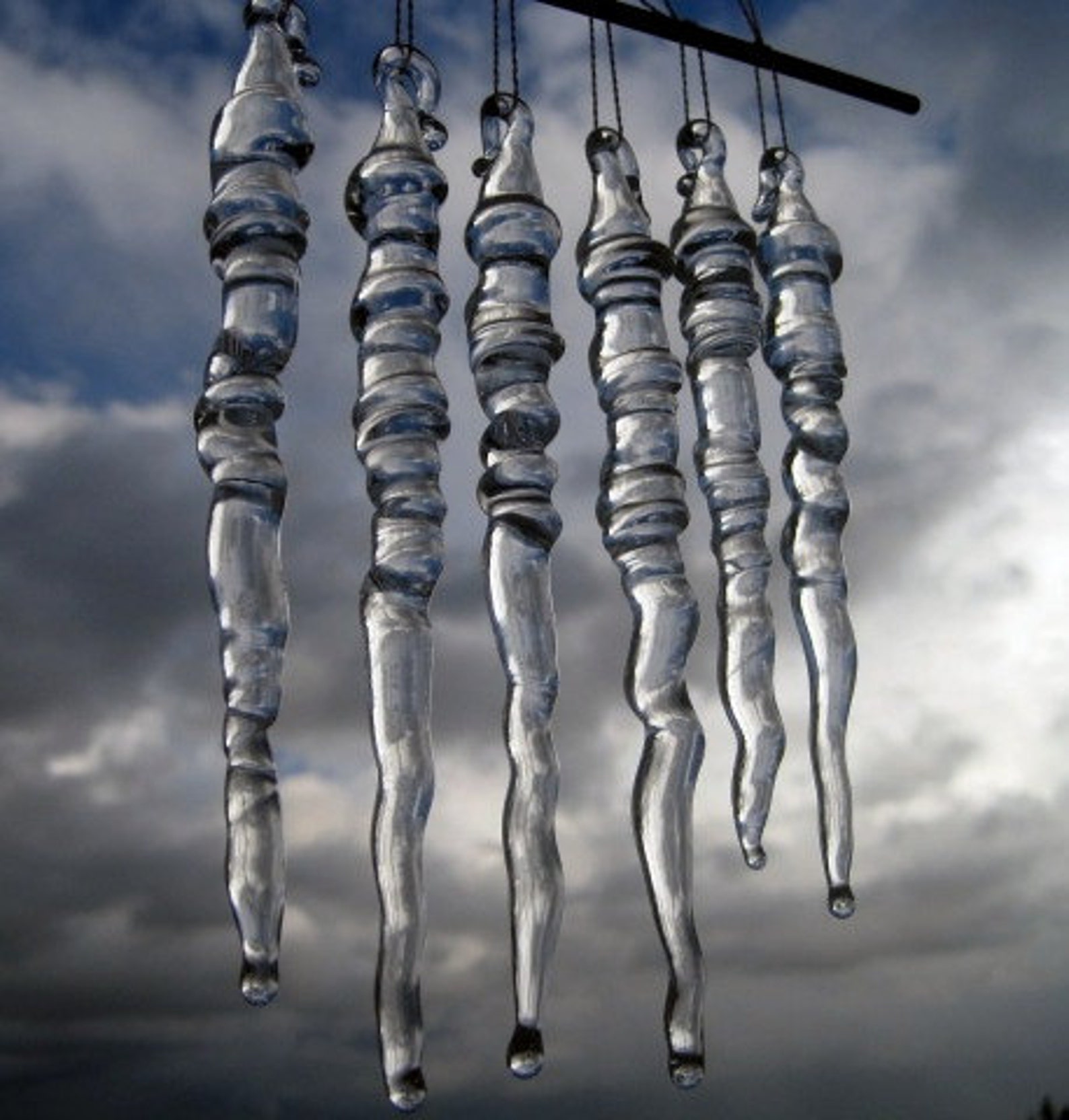 Glass Icicles 1 to 10 Handmade 6 7 Holiday - Etsy