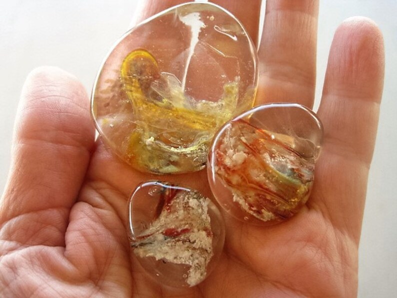 Pet Memorial Pocket Stone 1 to 1.5 Glass Stone - Etsy