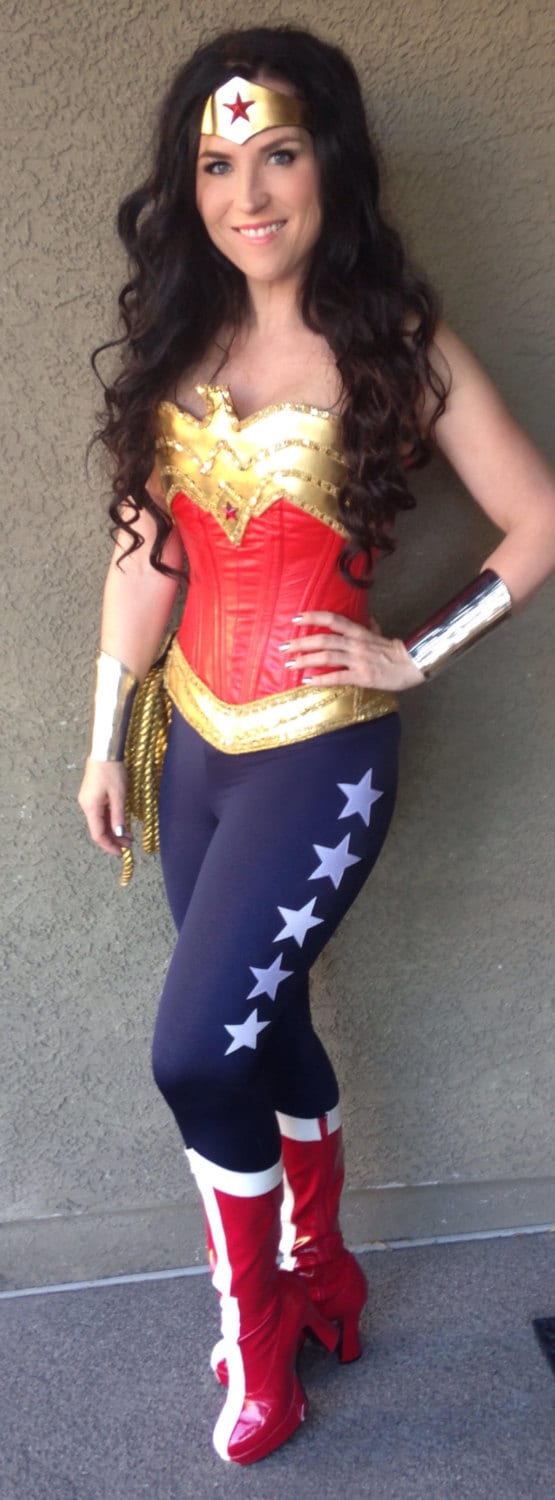 PANTS Wonder Woman NAVY with 5 white stars | Etsy