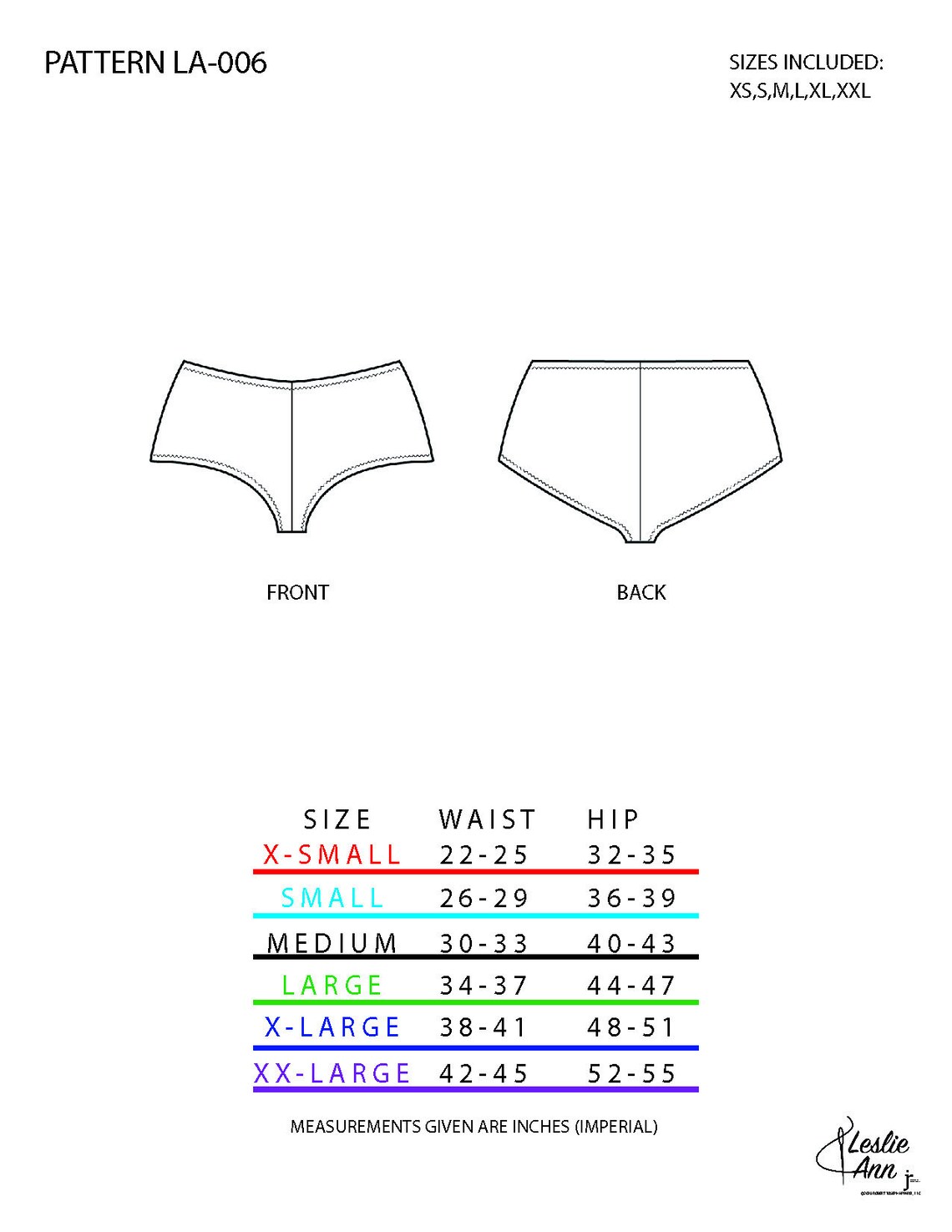 Womens Boy Cut Brief Underwear Sewing Pattern PDF - Etsy