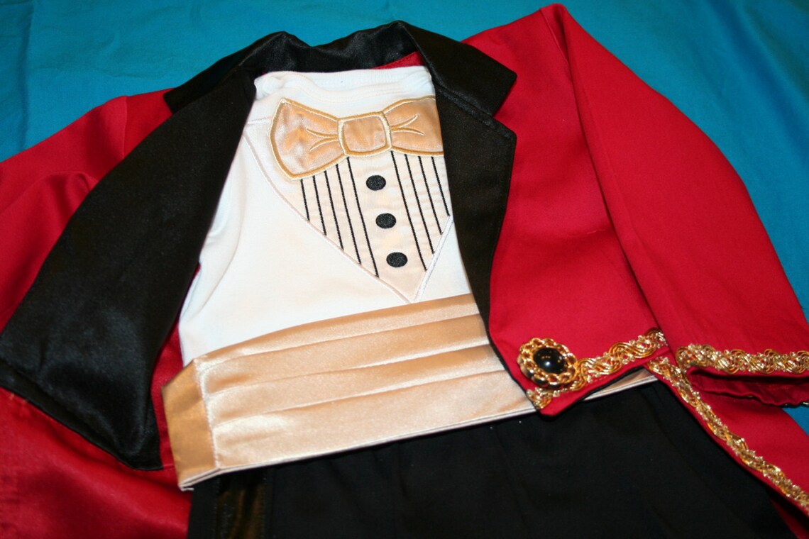 Circus Ringmaster Costume Tuxedo Jacket Fully Lined With - Etsy