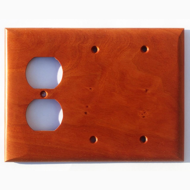 Cherry Triple Outlet/blank/blank Combo Wall Plate - Etsy