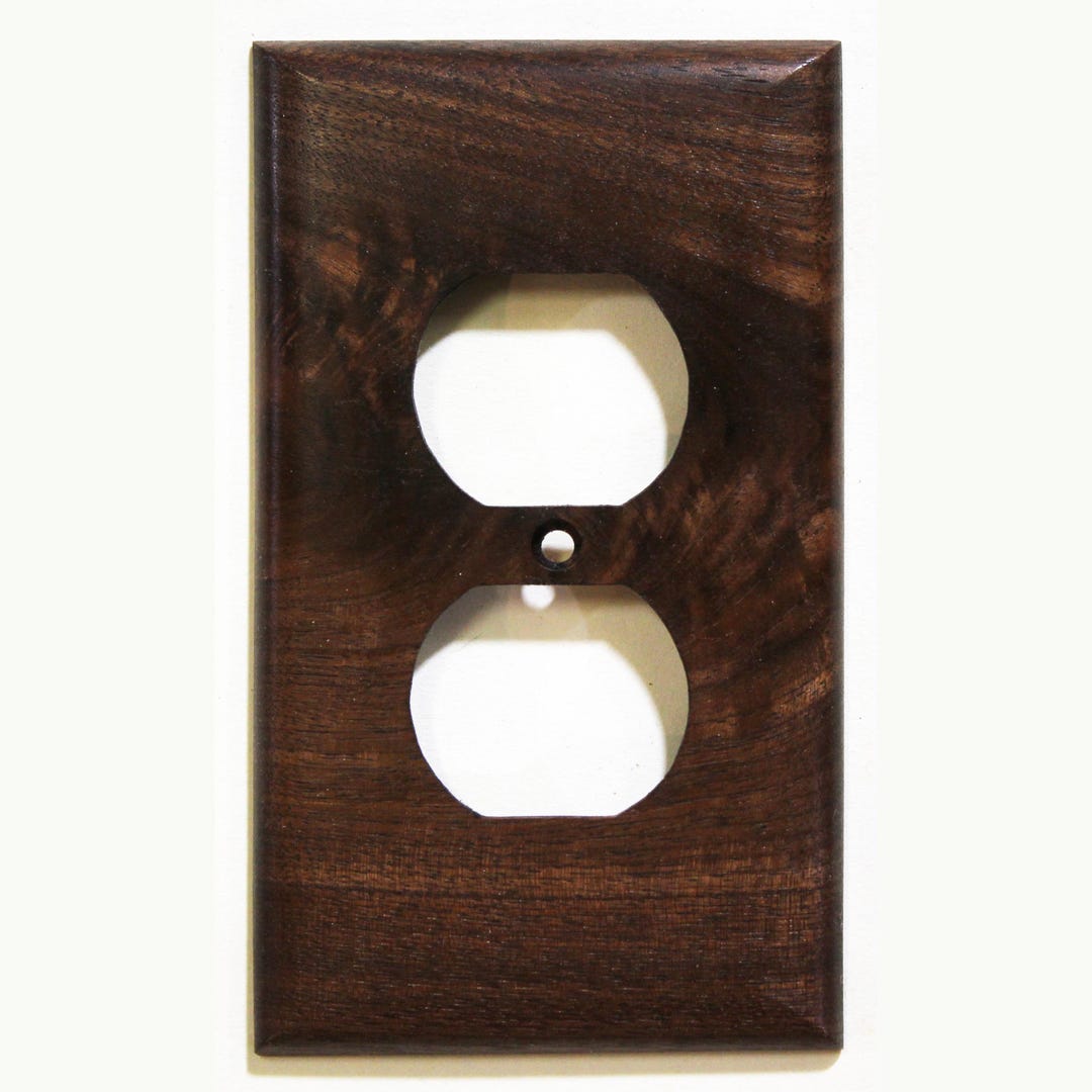 Figured Black Walnut Outlet Cover / Wall Plate - Etsy