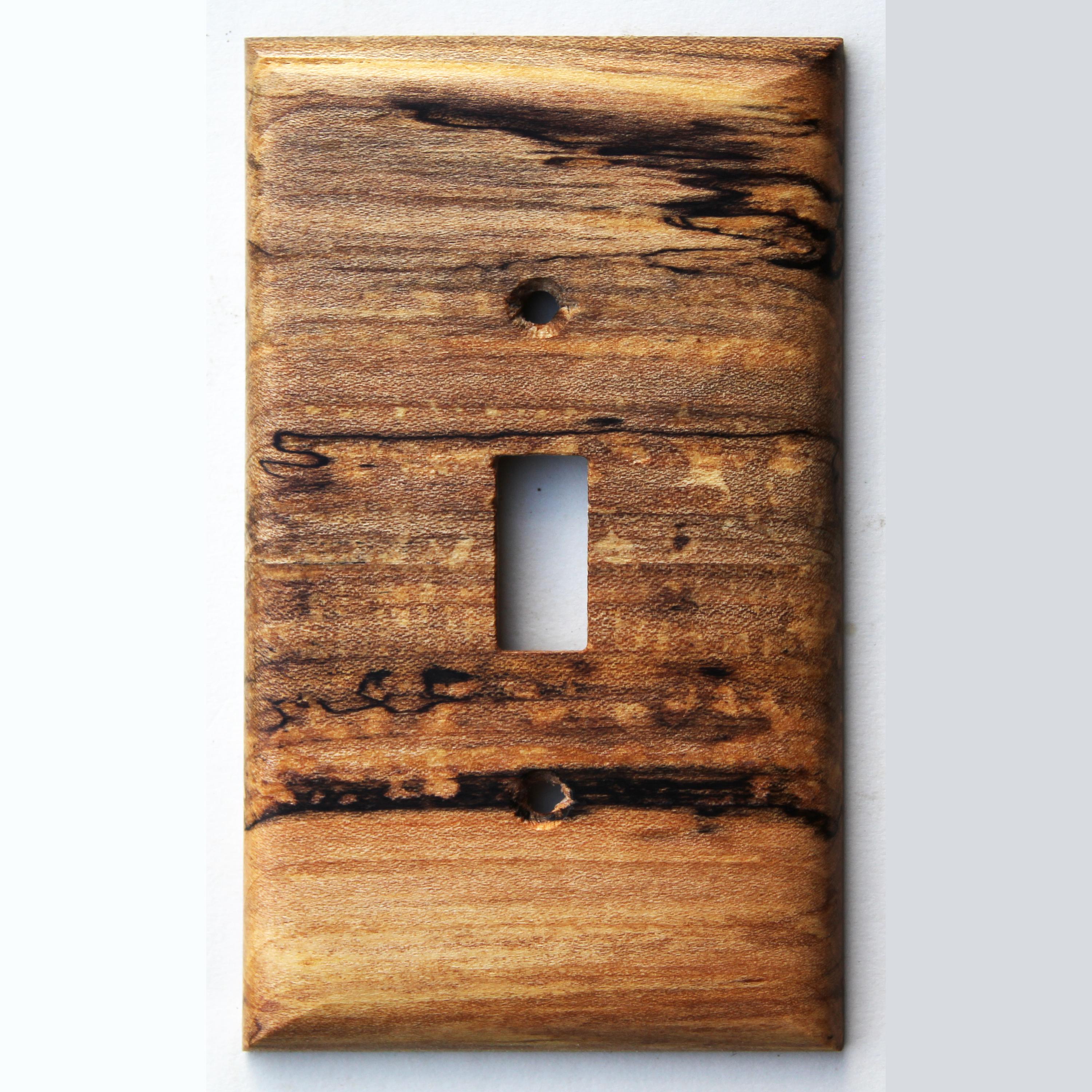 Figured Maple Light Switch Cover: Art Nouveau Wood Plate - Etsy