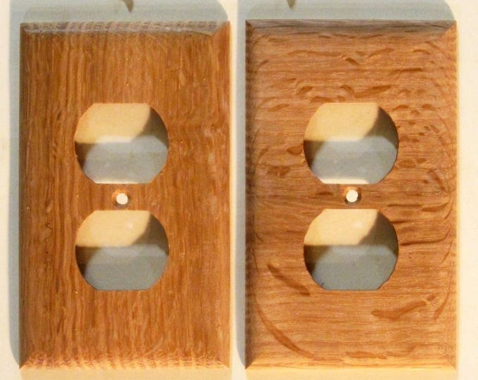 Rift Sawn White Oak Custom Outlet Covers - Etsy