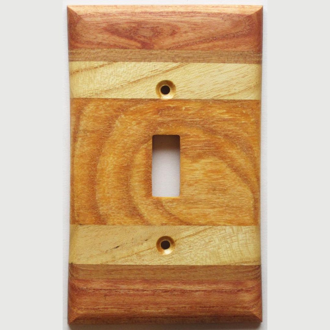 Layered Wood Designer Toggle Cover / Wall Plate - Etsy