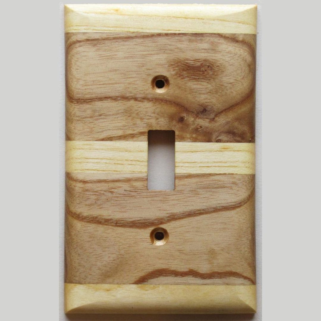 Layered Wood Designer Toggle Cover / Wall Plate - Etsy