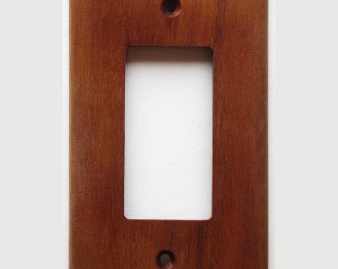 Teak Rocker Cover / Wall Plate - Etsy