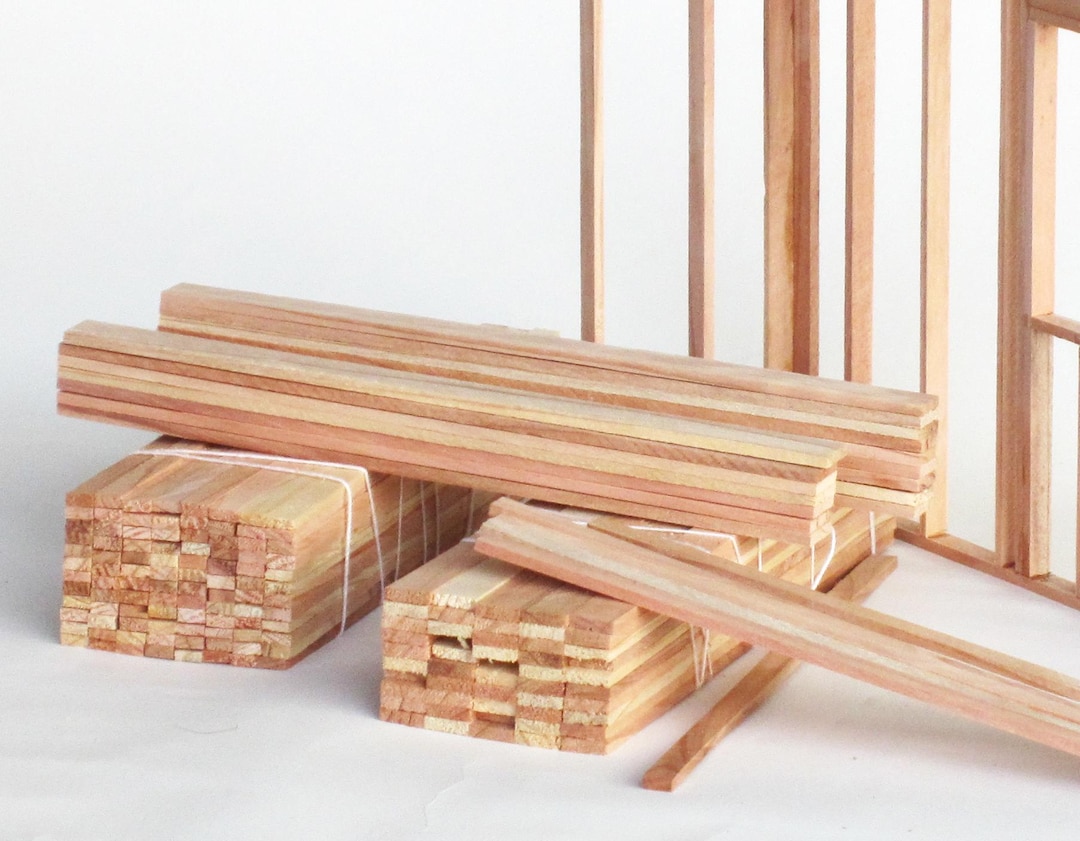 1:12 Scale Model Lumber 2x4 Thru 2x10, 134 Pieces Architectural ...