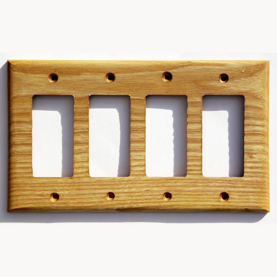 Ash Four Gang Rocker Cover / Wall Plate - Etsy