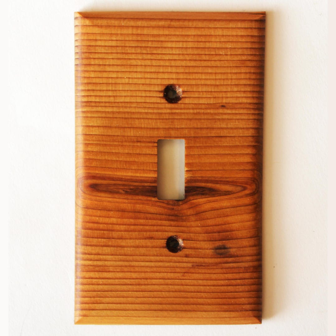 Western Red Cedar Light Switch (toggle) Cover / Wall Plate - Etsy