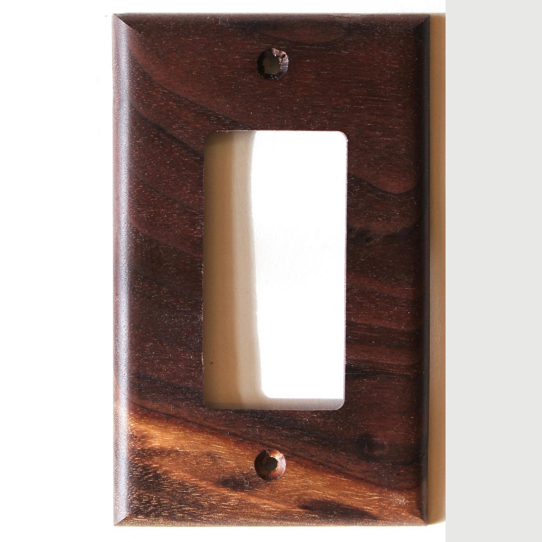 Black Walnut Rocker Cover Plate / Wall Plate - Etsy